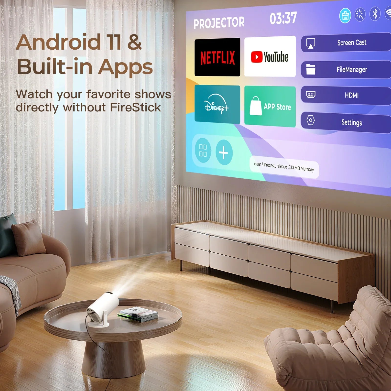 Home Cinema HY300 Pro+ Projector – ACC1STORE